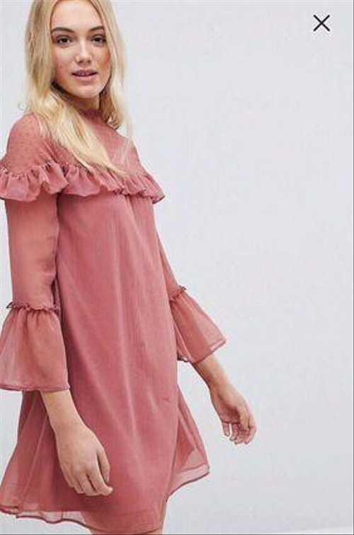 Платье розовое вечернее ASOS