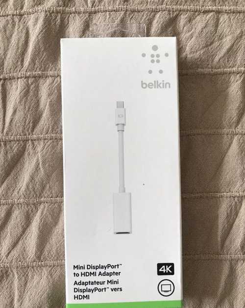 Адаптер Belkin 4K Mini DisplayPort/hdmi новый