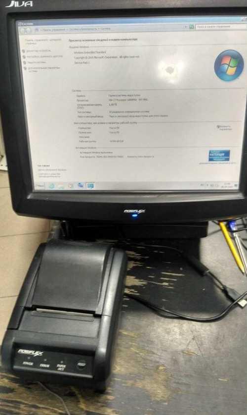 Компьютер с тачскрином + чековый принтер