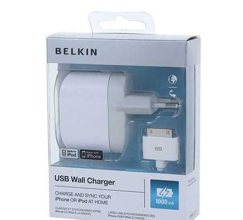 Сетевая зарядка Belkin F8Z222cw03 белый без кабеля