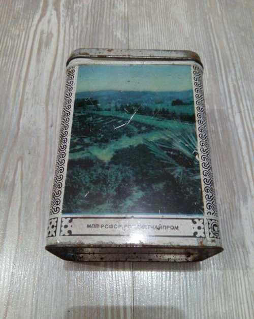 Жестяная коробка, винтаж, СССР