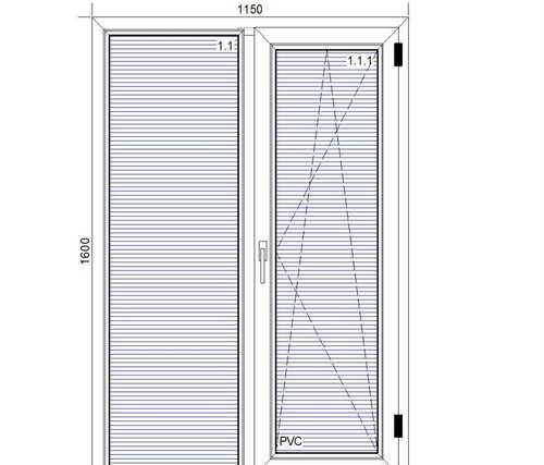 Окно одно-створчатое, пвх,1800*1600