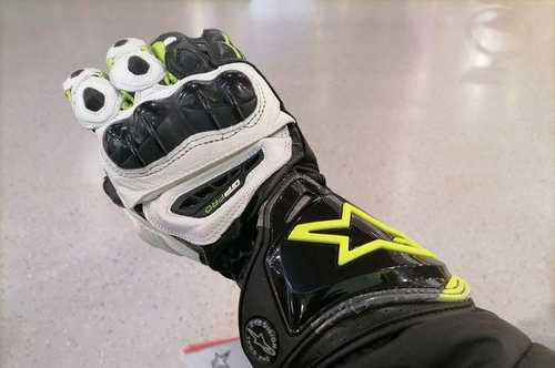 Перчатки alpinestars GP PRO white lime black