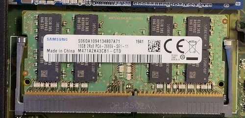 Оперативная память SO-dimm DDR4 Samsung 16GB 2666M