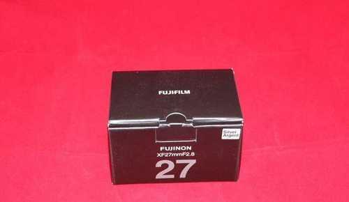 Объектив Fujifilm XF 27mm f/2.8 Silver Новый