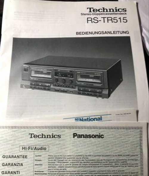 Кассетный магнитофон дека Technics RS-TR515