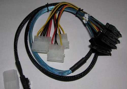 Кабель SFF-8087 to SFF-8482 SAS/SATA 4 x Molex