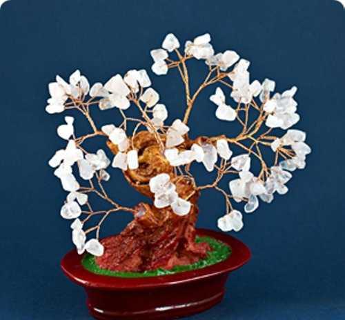 Дерево Счастья Бонсай из розового кварца RU140