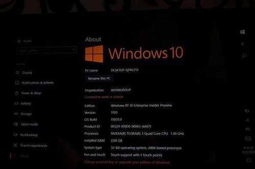 Планшет Windows Surface RT 64gb