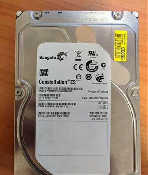 2 тб HDD Seagate ST32000644NS Constellation ES