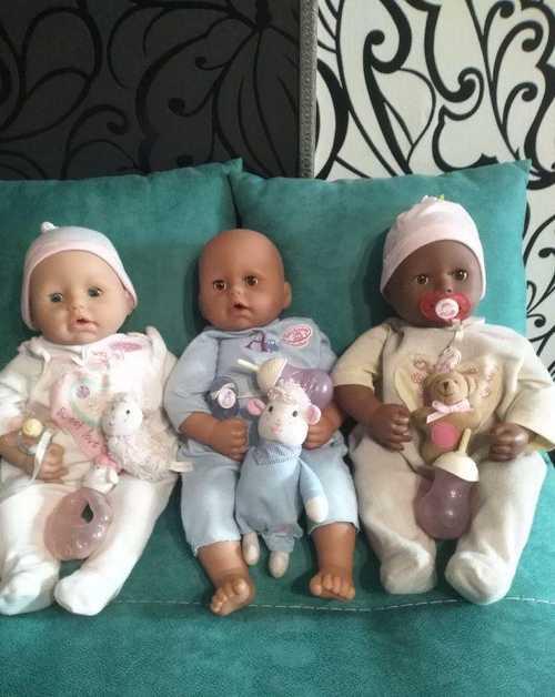 Пупсы baby annabell