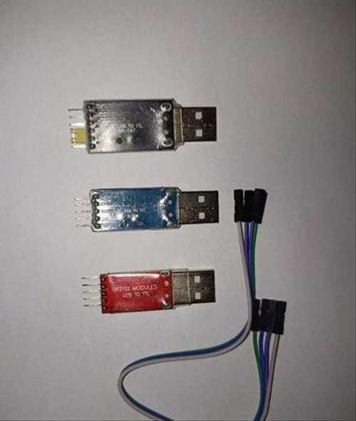 PL2303HX, CP2102, CH340G USB-TTL