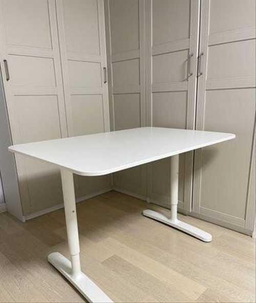 Письменный стол IKEA белый 120х80 см bekant бекант