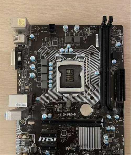 Msi h110m pro d подключение