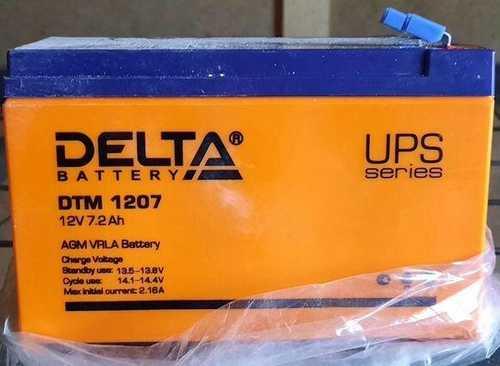 Аккумулятор Delta DTM 1207 (12В 7.2 Ач)
