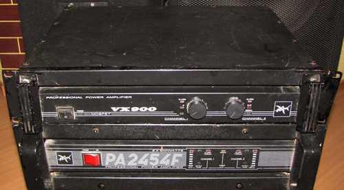 2 Проф усилителя звука Park Audio 2100W стерео