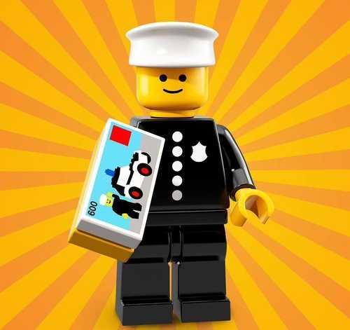 Lego minifigures 18 серия полицейский новый