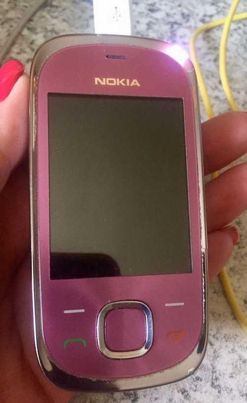 Телефон Nokia слайдер 7230 Pink