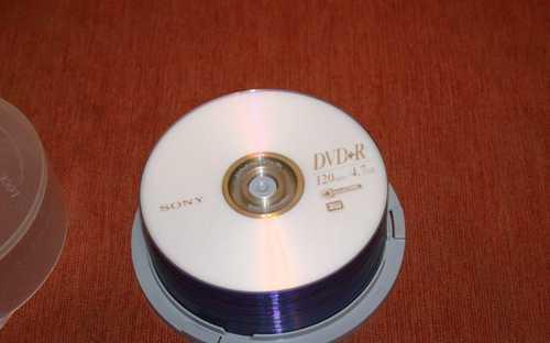 Чистые болванки DVD-R Sony 30 шт и DVD-R printable