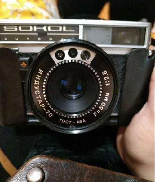 Плёночный фотоаппарат Сокол автомат