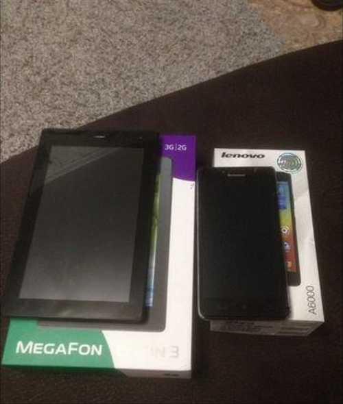 Продам планшет MegaFon Login3 и тлфн Lenovo A6000