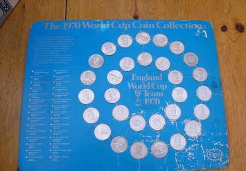 England Esso 1970 World Cup coin collection