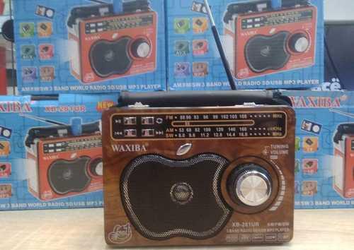 Радиоприёмник waxiba XB-281UR AM/FM/SW USB,SD,MP3