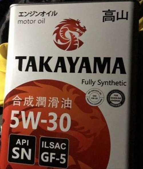 Масло моторное takayama 5w30