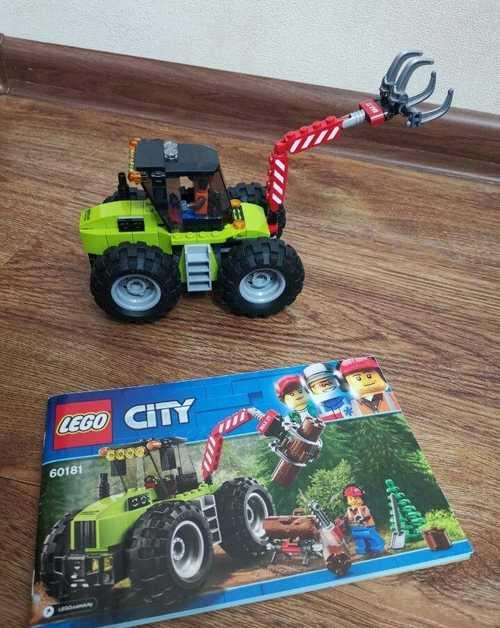 Конструктор lego лесной трактор City 60181