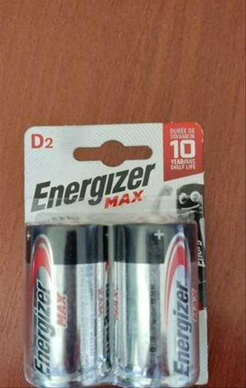 Батарейка Energizer Max D/LR20, 2 шт