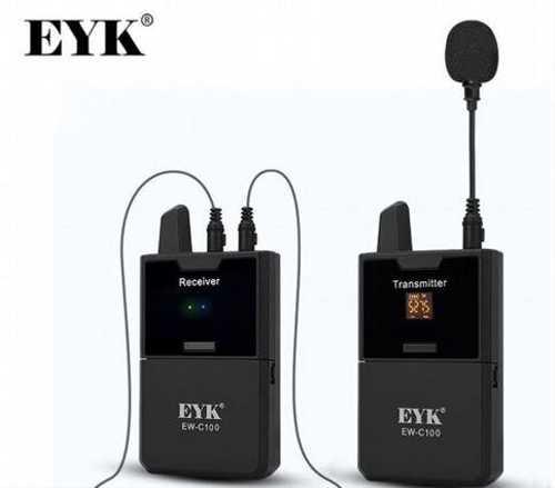 Беспроводной микрофон EYK EW-C101 + выход наушники