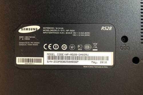 Ноутбук Samsung NP-R528-DA02