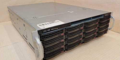 Сервер 3U/2xE5205/X7DWE/DDR2/HDD/ipmi/raid/1x800W