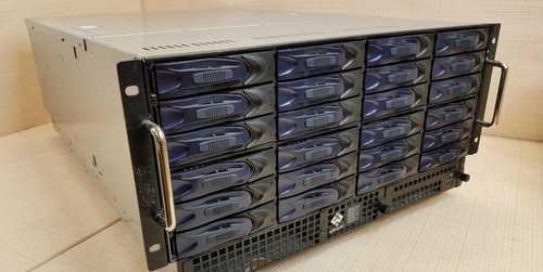 Сервер 5U/2xE5405/MS-9665/DDR2/HDD3.5"/raid/3x500W