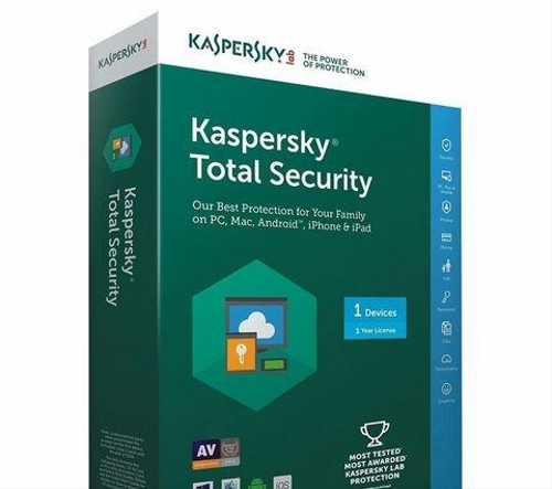 Антивирус Kaspersky Total Security 2021 на 1 год