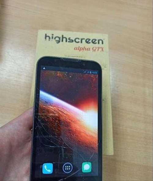 Телефон Highscreen alpha GTX