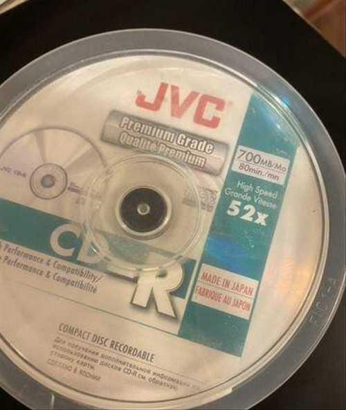 CD-R DVD-R JVC (Taiyo Yuden) Hi-Fi диски болванки