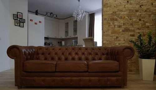 Кожаный диван честер, chesterfield