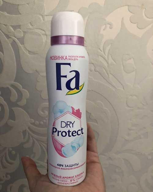 Дезодорант антиперспирант Fa хлопок Dry Protect