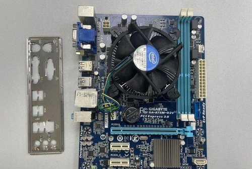 Мп gigabyte GA-B75M-D2V + Процессор i3 3240