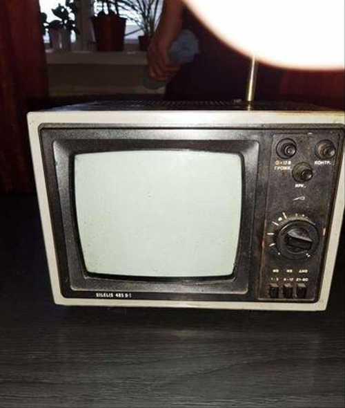 Телевизор silelis 405 d (шилялис) черно белый рари
