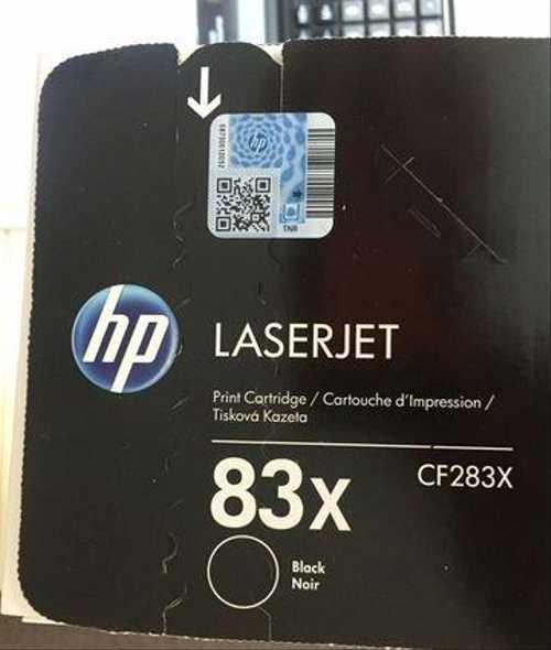 2 новых картриджа HP laserjet 83x (CF283X)