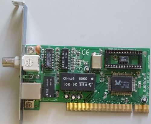 Сетевая карта SureCom EP-325, PCI, RJ-45+ BNC