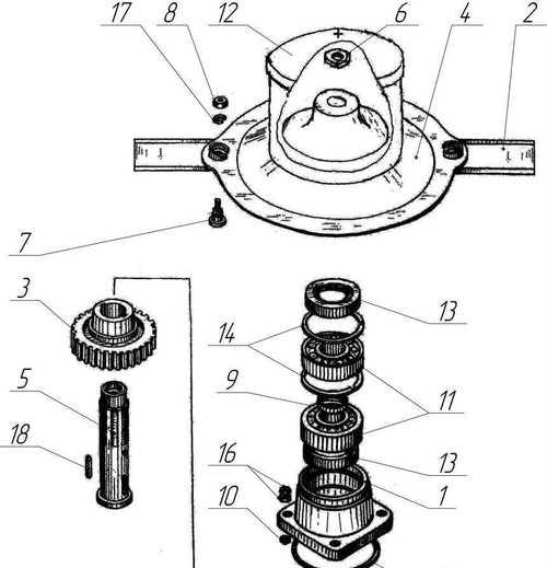 Шестерни, валы к косилке кдн 210
