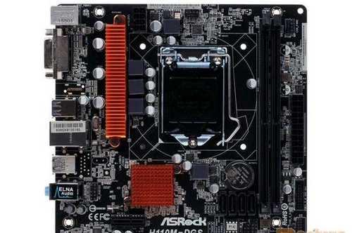 Материнская плата LGA1151 ASRock H110M-DGS б/у