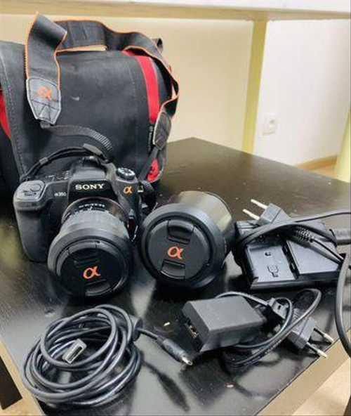 Зеркальный фотоаппарат sony alpha 350