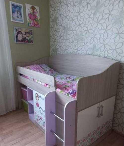 Кровать детская 90 на 200 с ящиками