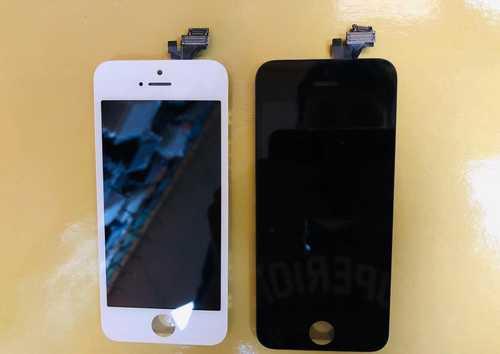 LCD дисплей для iPhone Apple iPhone 5 с рамкой кре