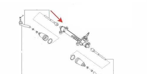 Рейка рулевая Lifan Solano B3401100