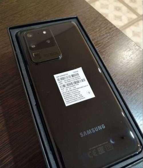 Телефон Samsung galaxy s20ultra 12/128 чёрный